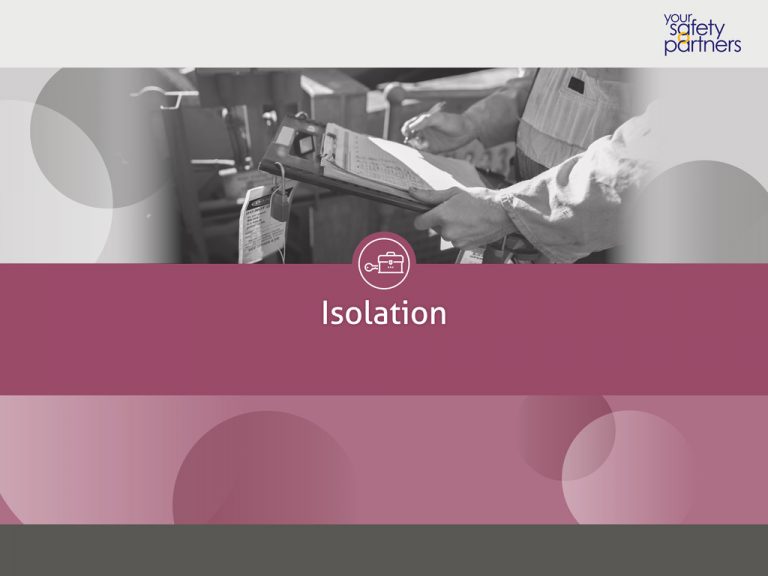 Lock Out Tag Out techniques for isolating plant and equipment online ...